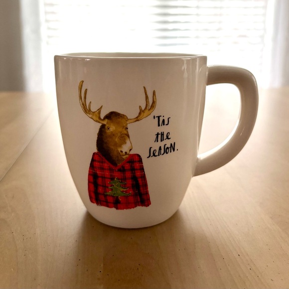 Rae Dunn | Dining | Rae Dunn Festive And Cute Holiday Mug Red Inside ...